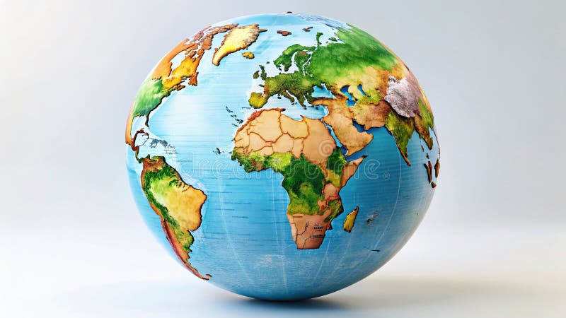 Global Connections a Comprehensive Circular World Map for Education and ...