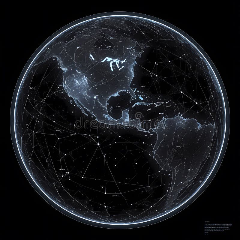 Global Connections: a Visual Representation Stock Illustration ...