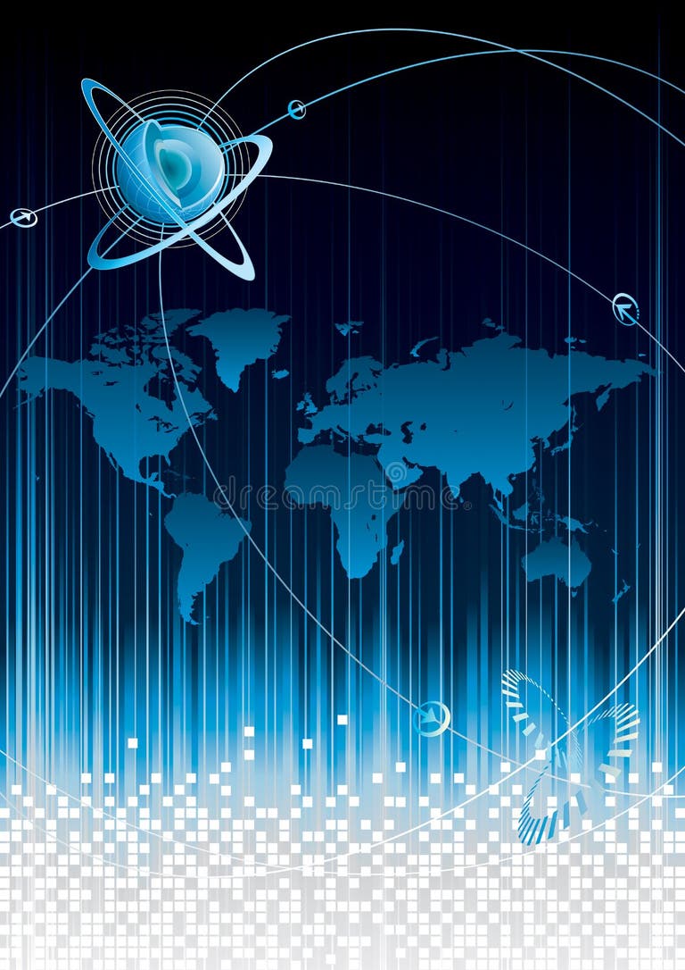Global Connectivity Map Stock Illustrations – 21,228 Global ...