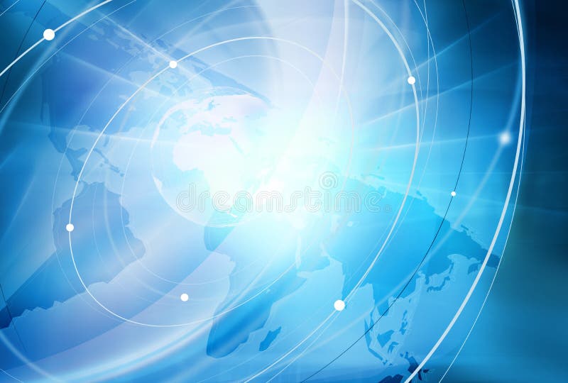 Global Connectivity and Tablet Stock Illustration - Illustration of ...