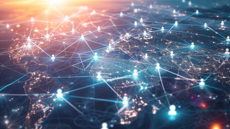 Global Connectivity: Building Bridges Across Borders Stock Photo ...