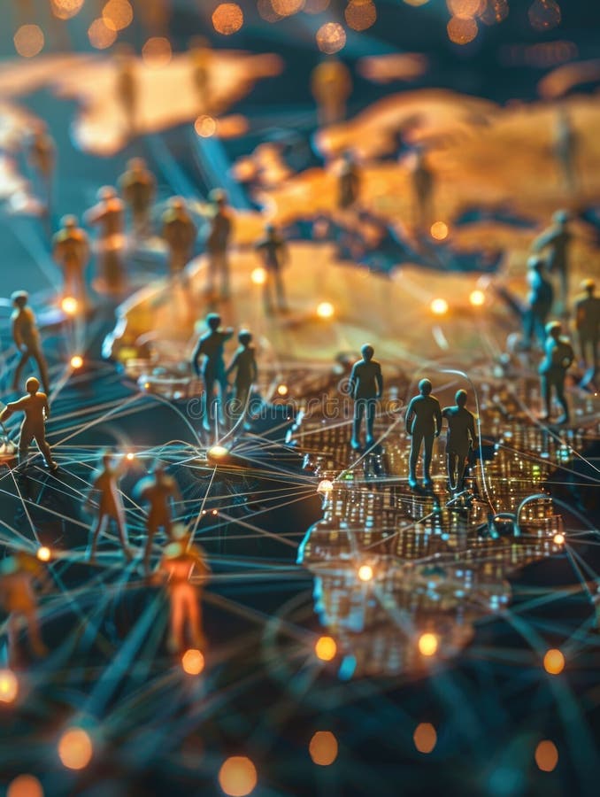 Global Connectivity and Collaboration Stock Image - Image of impact ...