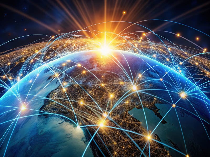 Interconnected Fiber Stock Illustrations – 1,345 Interconnected Fiber ...