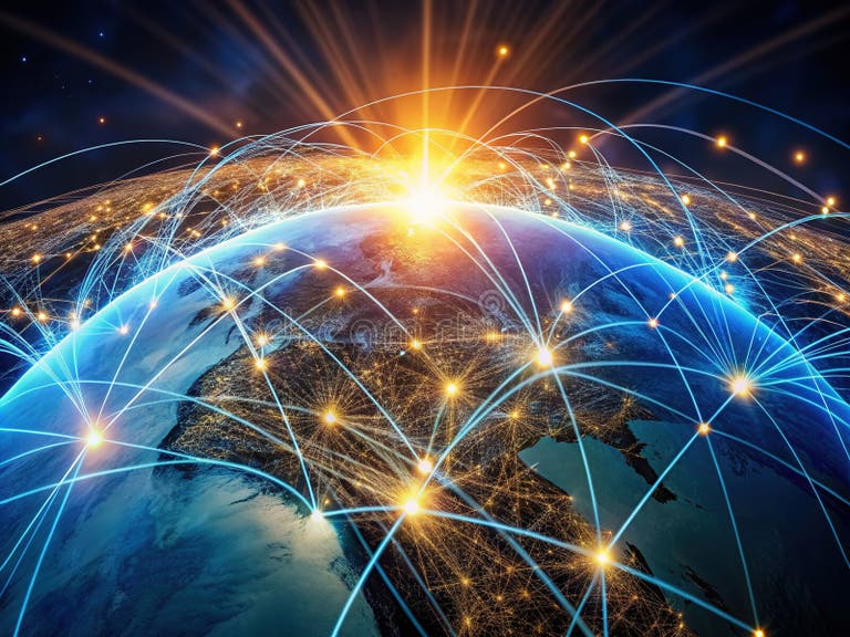 Global Connectivity a 3D Earth Illuminated by Interconnected Fiber ...