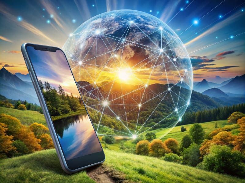 Global Connectivity a Stunning Visual Representation of Technologys ...