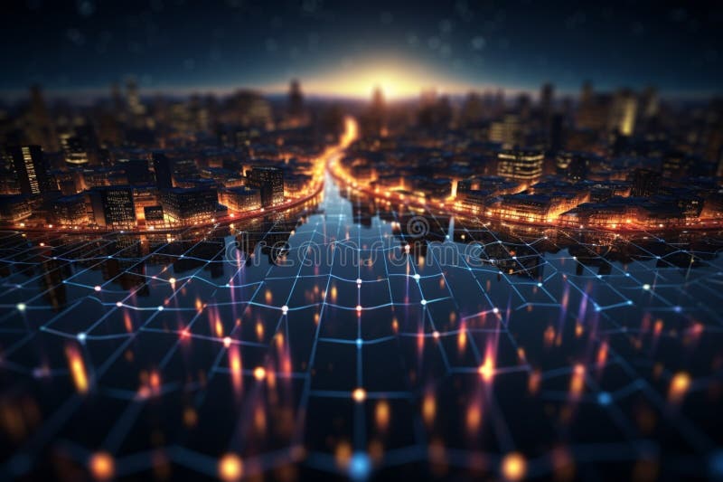 Global Connectivity Transformed Data Flow in a Futuristic Tech Vista ...