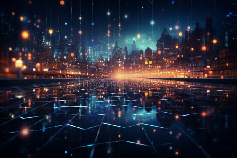 Global Connectivity Transformed Data Flow in a Futuristic Tech Vista ...