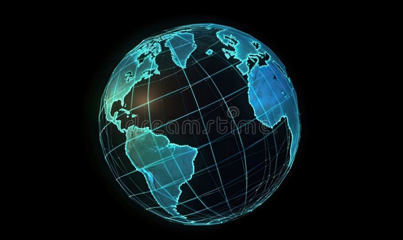 Global Connectivity World Globe Surrounded by Communication Devices ...