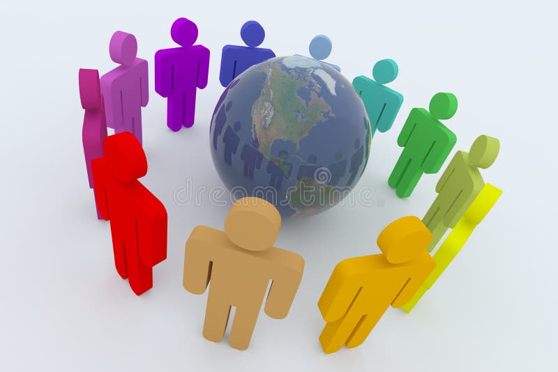 Global cooperation stock illustration. Illustration of businessman ...