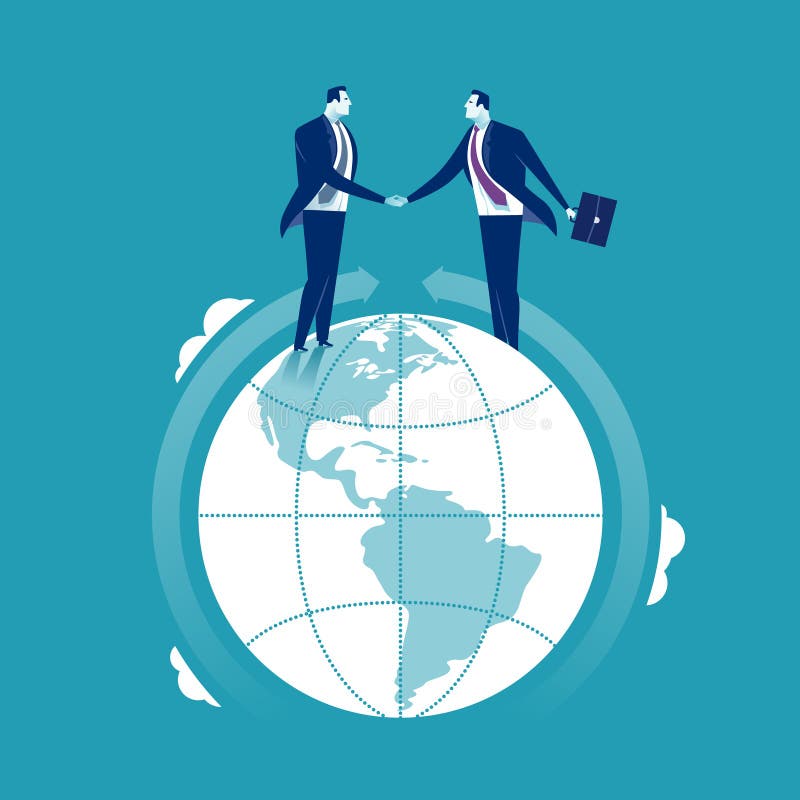 Teamwork and Cooperation for Business - Modern Cartoon People ...