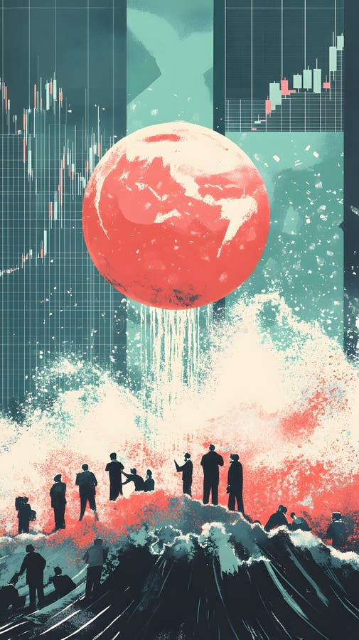 Global Crisis: Economic Instability and Environmental Catastrophe Stock ...