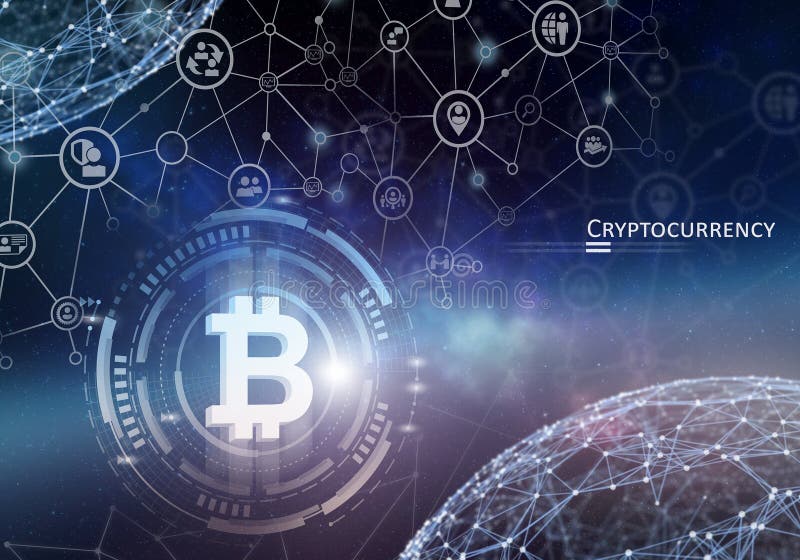 Concept of Blockchain. Cryptocurrency Platform Stock Image - Image of ...