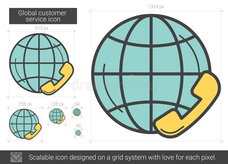 Global Customer Search stock illustration. Illustration of market ...