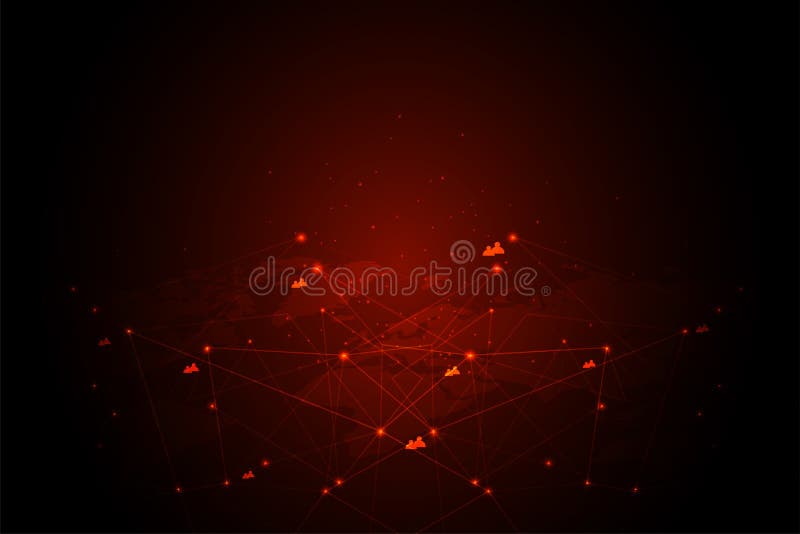 Global Cyber Security Interface Background Stock Illustration ...