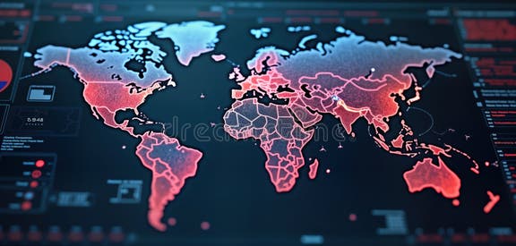 Global Cybersecurity Threat Analysis Worldwide Digital Environment ...