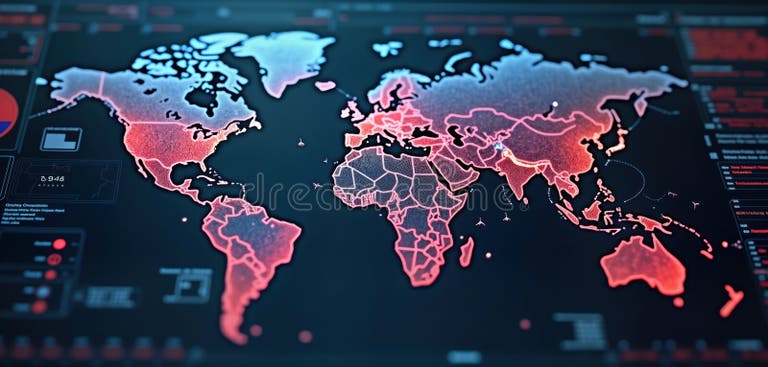 Global Cybersecurity Threat Analysis Worldwide Digital Environment ...