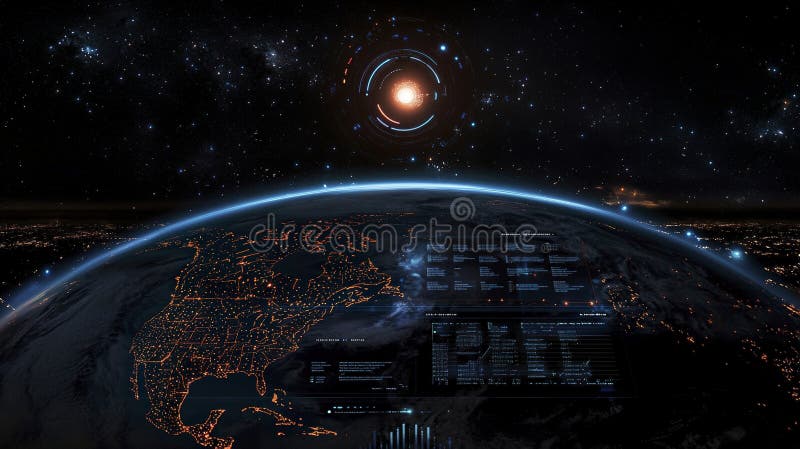 Global Dashboard of Resource Availability Aerial Digital Visualization ...