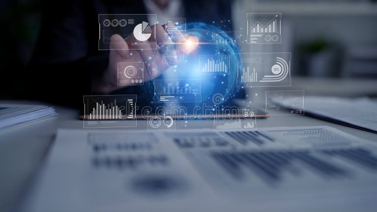 Global Data Analytics for Real-Time Business Insight Latch Stock Image - Image of performance ...