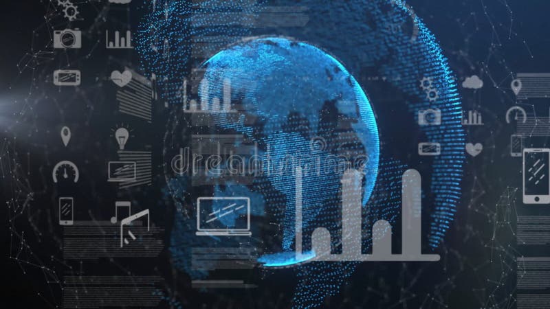 Global Data Analytics and Statistics Animation Over Digital Earth ...