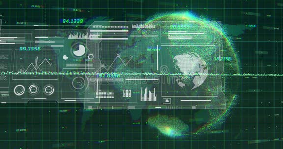 Global Data Analytics and Statistics Image Over World Map and Digital Grid Stock Photo - Image ...