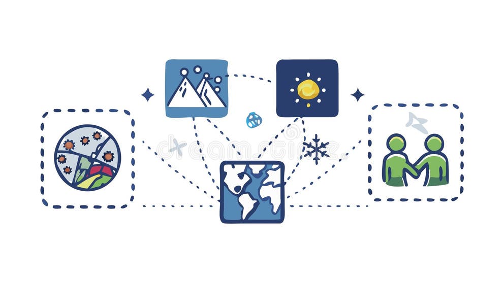 Global Data Connection Interaction Vector Illustration, Vector Design ...