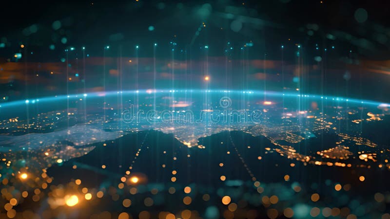 Global Data Connectivity Illuminated by Digital Light Beams at Night ...