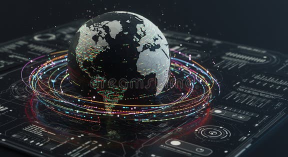 Digital Global Data Earth Technology Visualization Communication ...