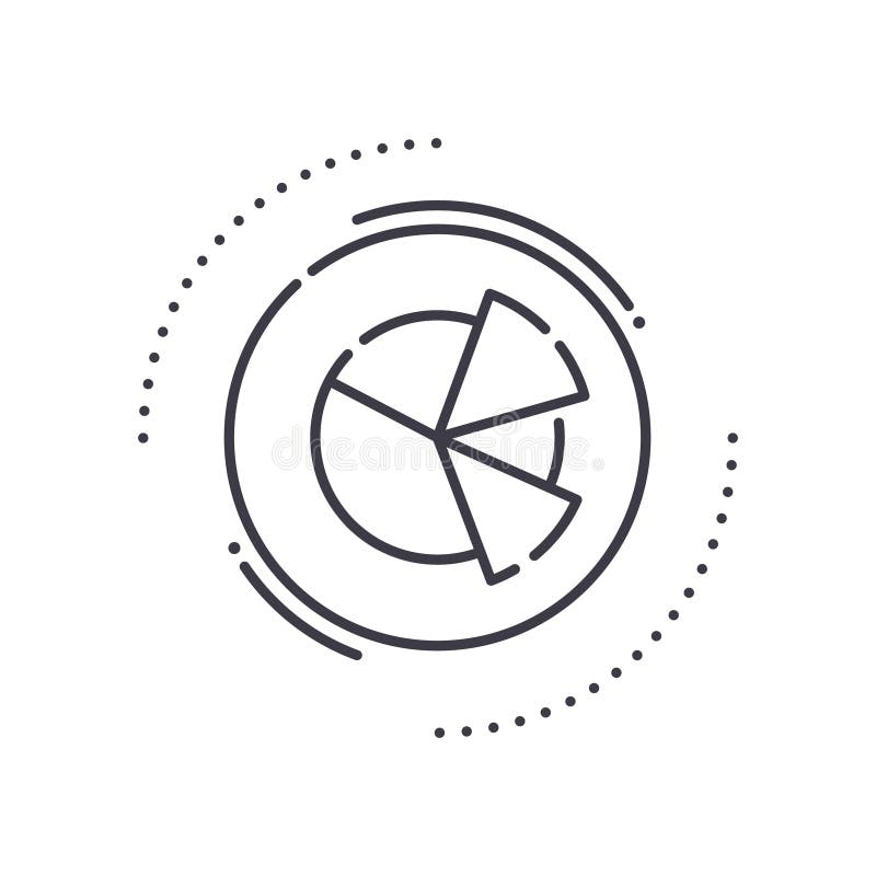 Global Data Icon, Linear Isolated Illustration, Thin Line Vector, Web ...