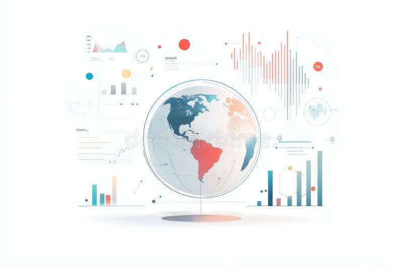 Global Data Insights Visualization Design Stock Illustration ...