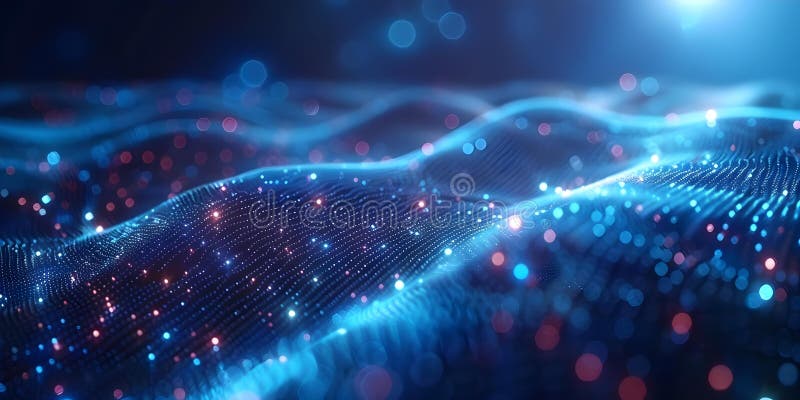 Global Data Network Concept: Abstract D Fiber Technology Background ...