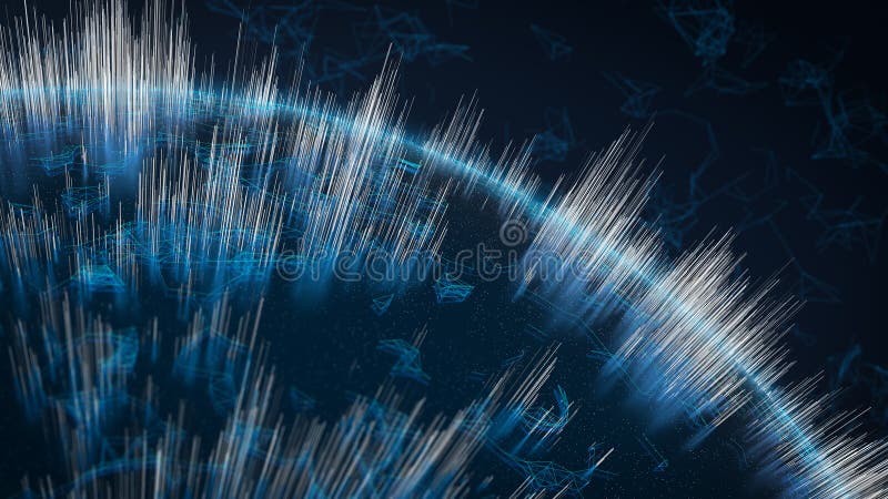 Global Data Network Technology. Telecommunication, Internet of Things ...