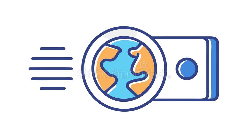 Global Data Projection, World Information Display, Vector Design ...