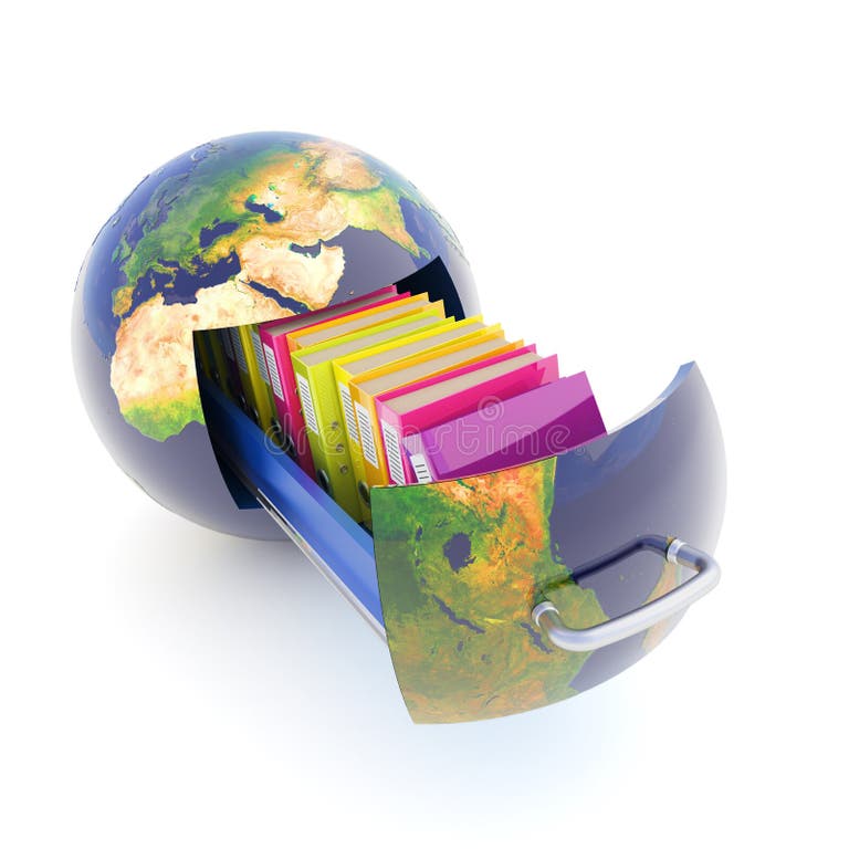 Global data storage stock illustration. Illustration of book - 20623203