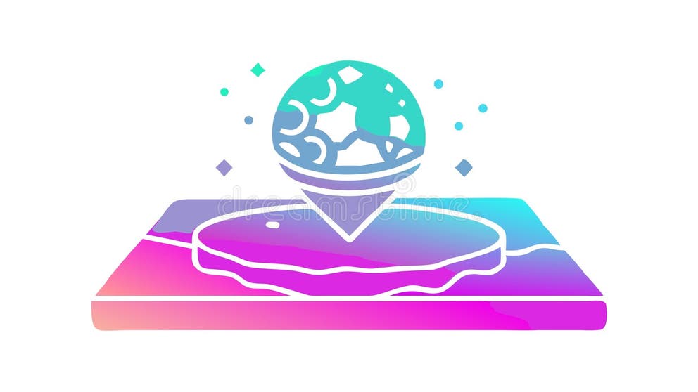 Global Data Visualization with Crystal Ball, Vector Design Generative ...