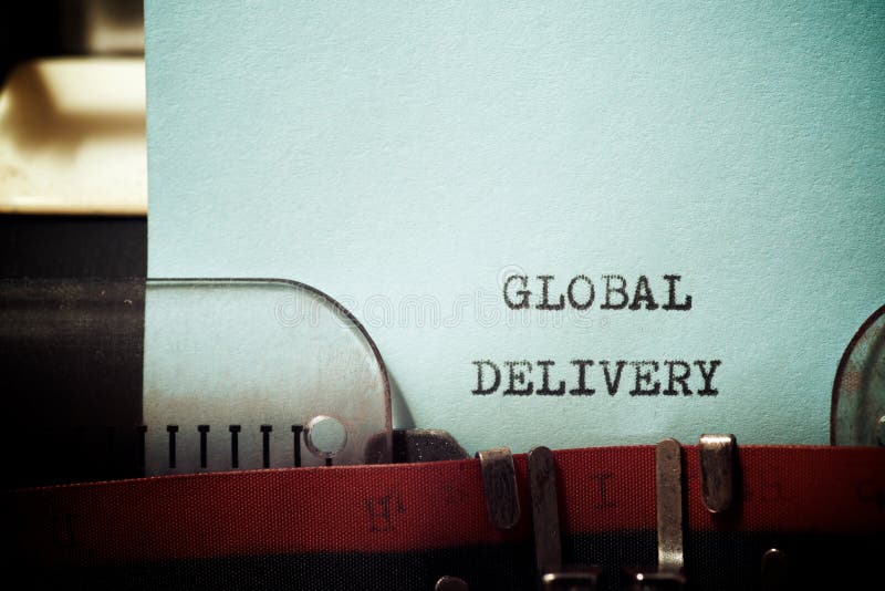 Global delivery concept stock image. Image of global - 239174901