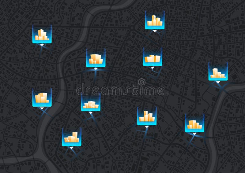 Global Delivery Logistics Network. Abstract Banner for on-time Deliver ...