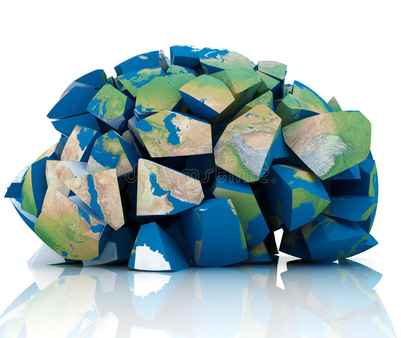 Global Destruction stock illustration. Illustration of international ...