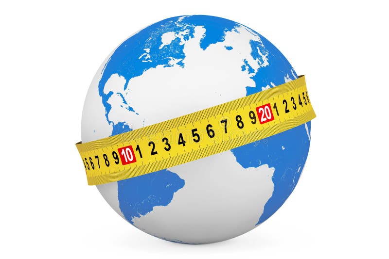 Measuring Tape as Circle stock illustration. Illustration of horizontal ...