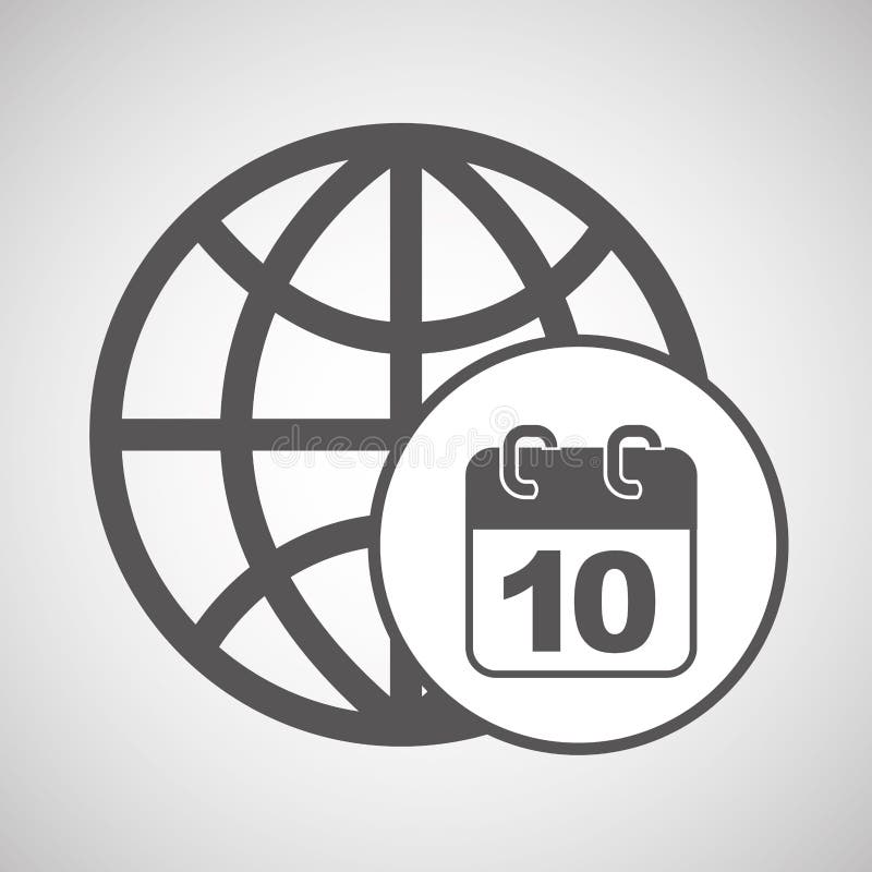 Global Digital Calendar Network Design Stock Vector - Illustration of ...