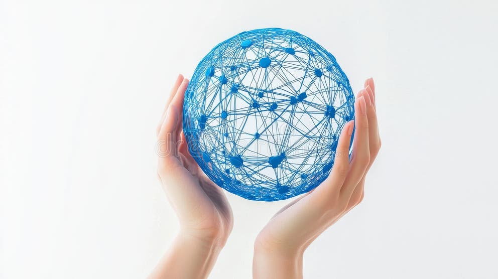 A Global Digital Community Connecting Entrepreneurs. Stock Image ...