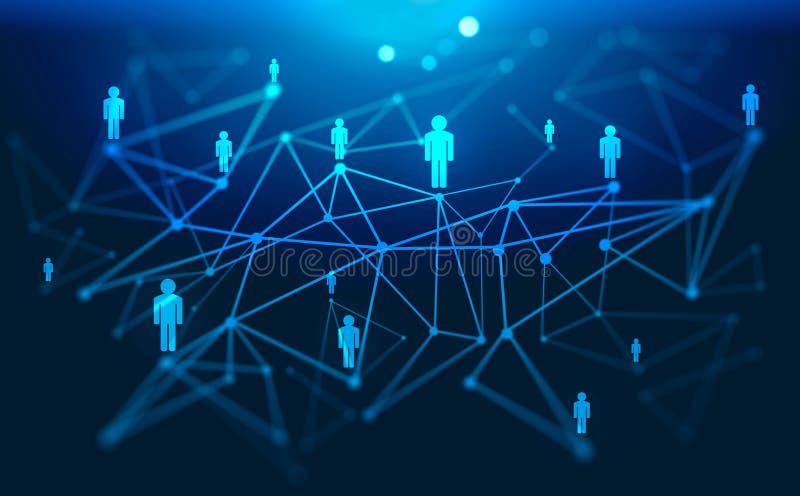 Global Digital Connections with Technology Stock Illustration ...