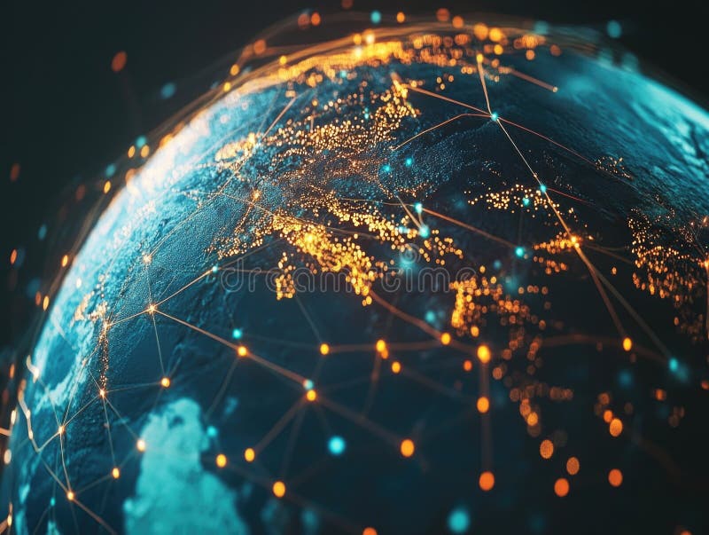 Global Digital Connectivity Stock Photo - Image of connectivity, tech ...
