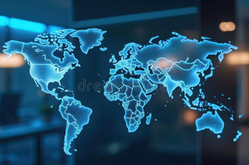 Global Digital Connectivity Map Business Environment Infographic View ...