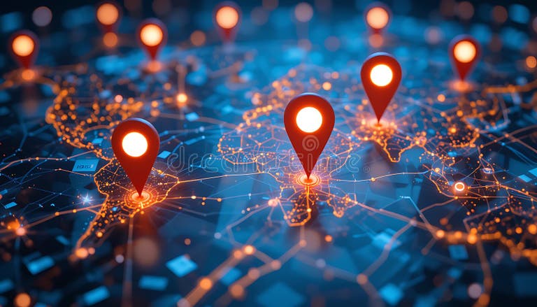 Global Digital Mapping with Advanced Location Markers and Connectivity ...
