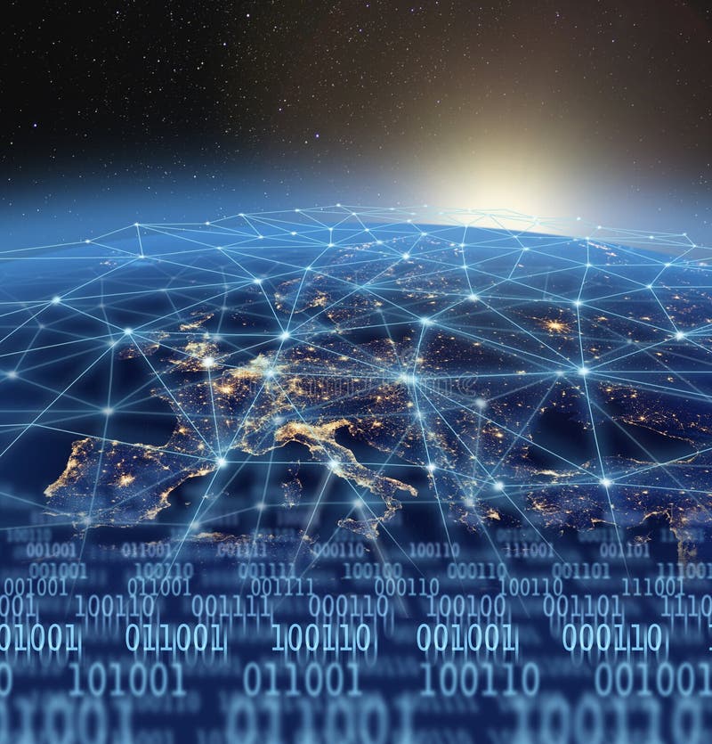 Global Digital Technology Concept Stock Photo - Image of continental ...