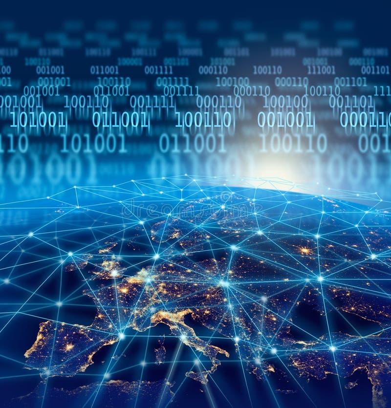 Global Digital Technology Concept Stock Photo - Image of continental ...