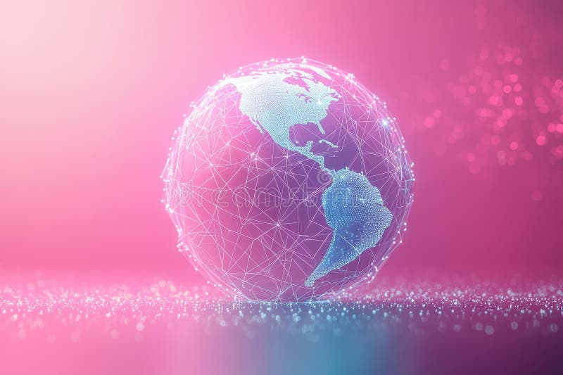 Global Digital Network Representation Abstract Environment Technology ...