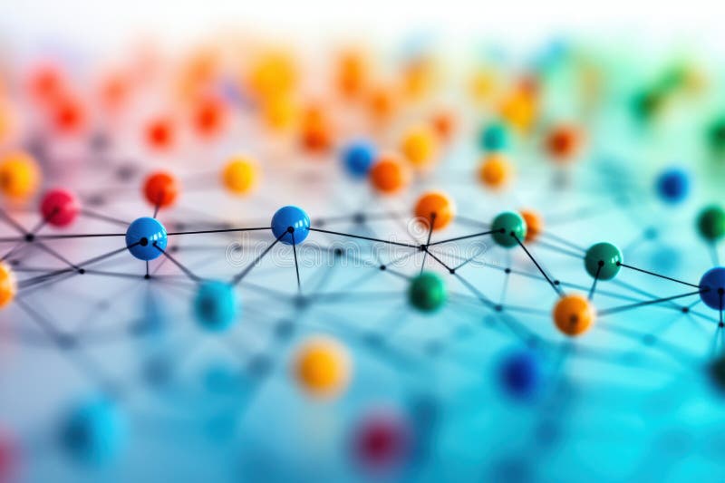 Global Diversity Art, Colorful Dots Interconnecting To Represent Global ...