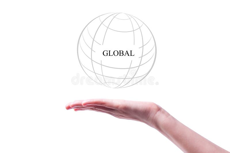 Global stock photo. Image of white, global, drawing, globalization ...