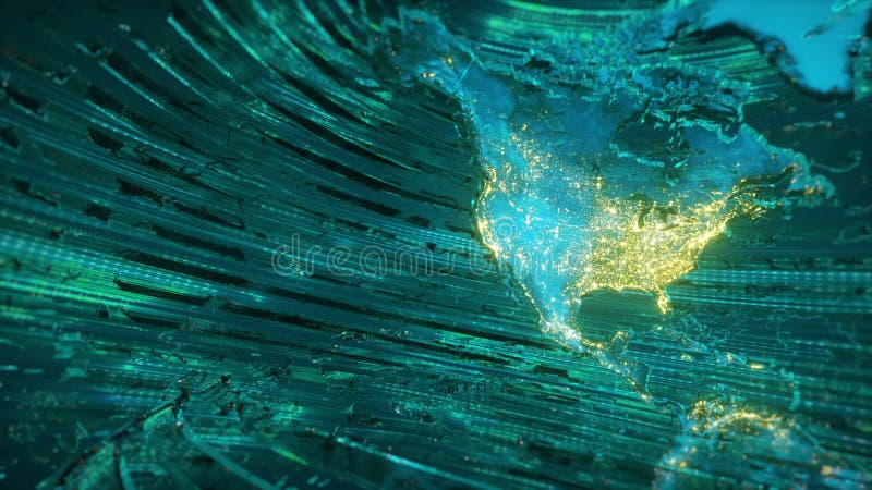 Global Earth Map Rotating Digital World Breaking News Studio Background ... Global Earth Map Rotating Digital World Breaking News Studio Background ...
